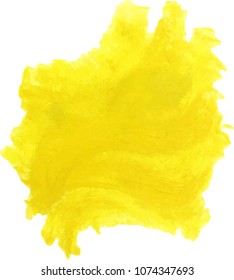 Bright Yellow Oil Paint Vector Spot Stock Vector (Royalty Free ...