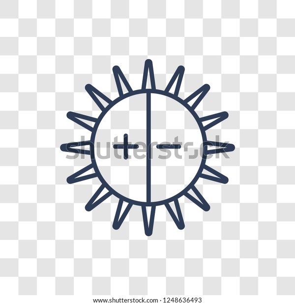 Brightness Icon Trendy Linear Brightness Logo Stock Vector (Royalty ...