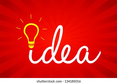 Brilliant Idea Illustration Stock Vector (Royalty Free) 134185016