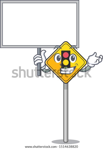 Bring Board Traffic Light Ahead On Stock Vector (Royalty Free ...