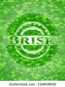 Brisk Realistic Green Emblem Mosaic Background Stock Vector (Royalty ...