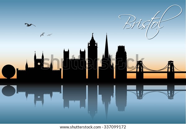 Bristol Skyline Vector Illustration Stock Vector (Royalty Free) 337099172