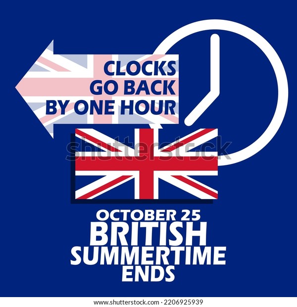 British Flag Clock Icon Arrow Bold Stock Vector (Royalty Free ...