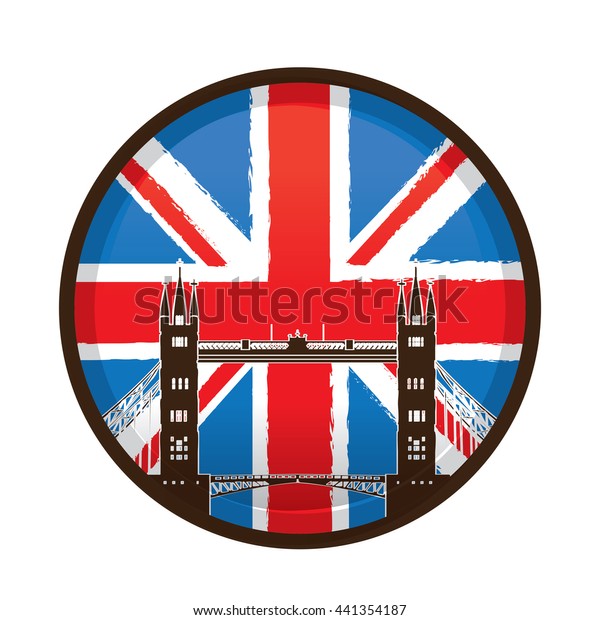 British Graphic Design Vector Illustration Stock Vector (Royalty Free ...