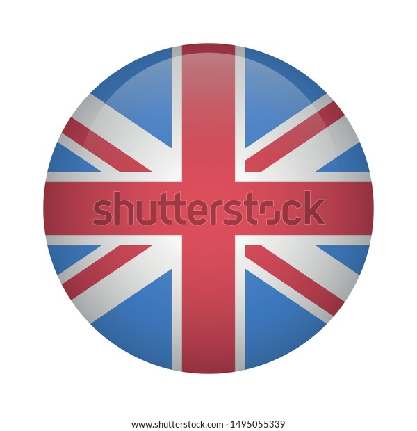 British Round Flag Icon Uk United Stock Vector (Royalty Free ...