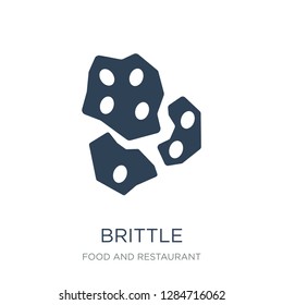 Brittle Icon Vector On White Background Stock Vector (Royalty Free ...