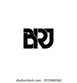 Brj Letter Original Monogram Logo Design Stock Vector (Royalty Free ...