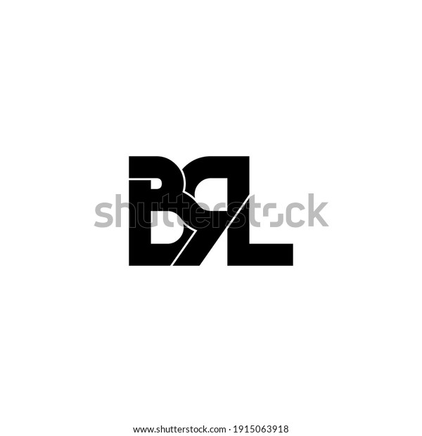 Vektor Stok Brl Letter Original Monogram Logo Design (Tanpa Royalti ...