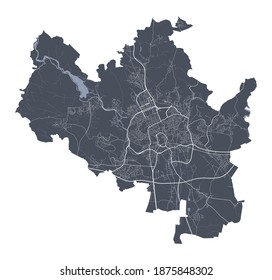 Brno Map Detailed Vector Map Brno Stock Vector (Royalty Free ...