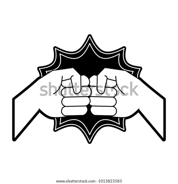 Bro Fist Symbol Stock Vector (Royalty Free) 1013823583