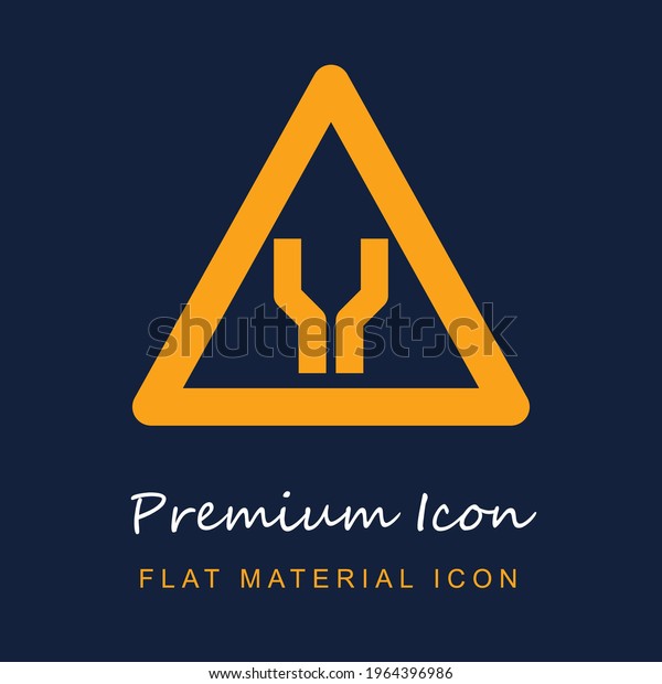 Broad Road Sign Premium Material Ui Stock Vector (Royalty Free ...