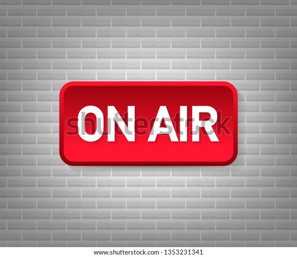 Broadcast Studio On Air Light Onair Stock Vector (Royalty Free ...