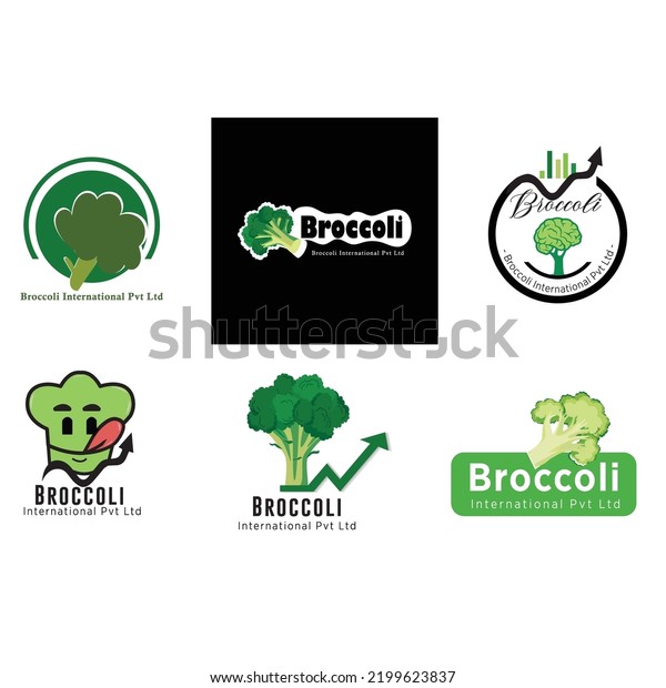 Broccoli Green Vegetable Logo Plant Stock Vector (Royalty Free) 2199623837 | Shutterstock