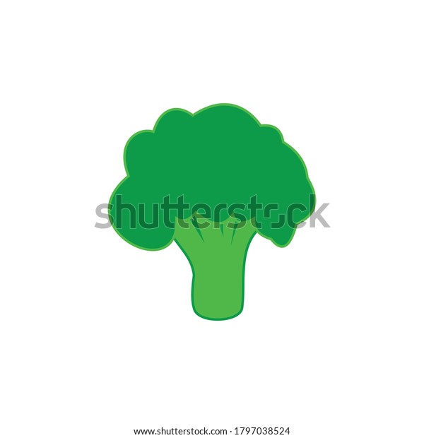 Broccoli Icon Vector Symbol Isolated Illustration Stock Vector (Royalty ...