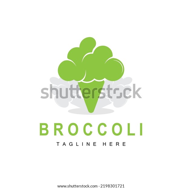 Broccoli Logo Design Green Vegetable Vector Stock Vector (Royalty Free ...