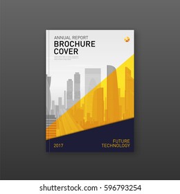 Brochure Cover Design Template Construction Real Stock Vector (Royalty ...