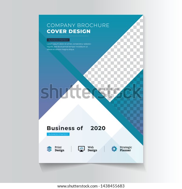 Brochure Cover Page Design Template Multipurpose Stock Vector (Royalty ...