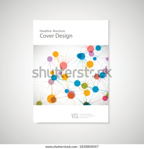 Brochure Cover Template Connect Network Healthcare Stock Vector ...