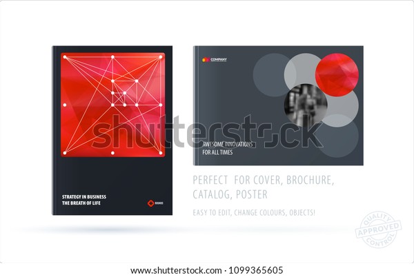Brochure Design Round Template Colourful Modern Stock Vector (Royalty ...