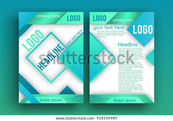 Brochure Design Template Vector Magazine Front Stock Vector (Royalty ...