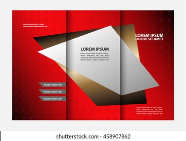 Brochure Design Two Pages A4 Template Stock Vector (Royalty Free ...