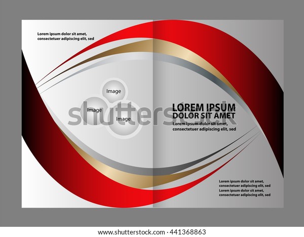Brochure Design Two Pages A4 Template Stock Vector (Royalty Free ...