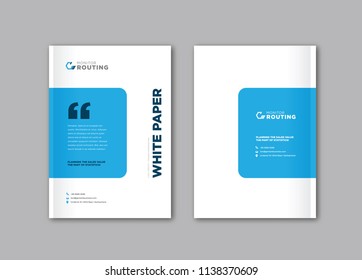 Brochure Flyer Handout Leaflet White Paper Stock Vector (Royalty Free ...