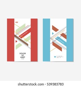 Brochures Template Abstract Design Lines Stock Vector (Royalty Free ...