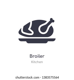 Broiler Icon Isolated Broiler Icon Vector Stock Vector (Royalty Free ...