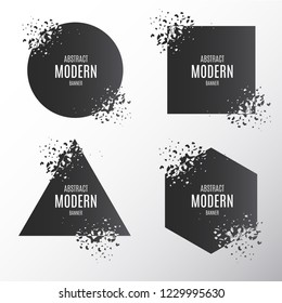 Broken Banner Collection Stock Vector (Royalty Free) 1229995630 ...