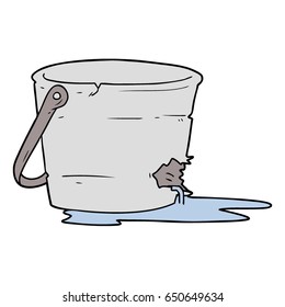 Broken Bucket Cartoon Stock Vector (Royalty Free) 650649634 | Shutterstock