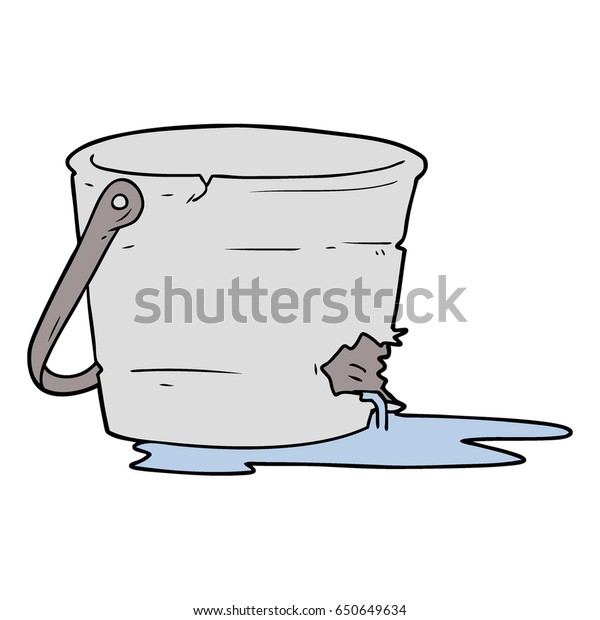 Broken Bucket Cartoon Stock Vector (Royalty Free) 650649634 | Shutterstock