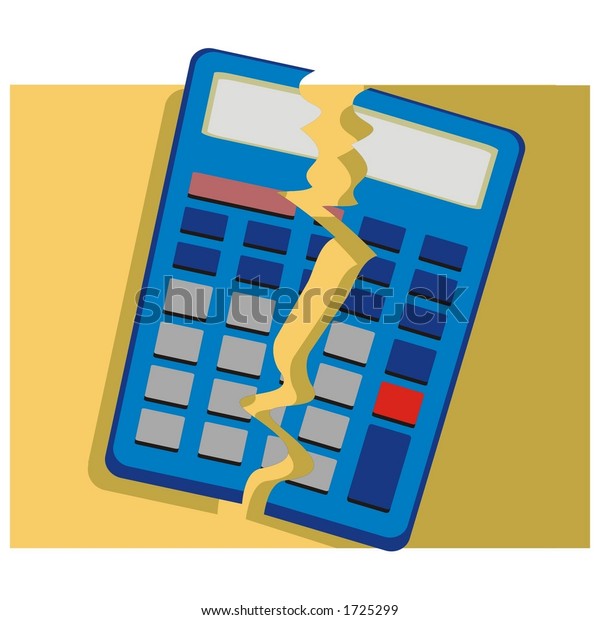 Broken Calculator Stock Vector (Royalty Free) 1725299 | Shutterstock