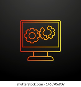Broken Computer System Line Nolan Icon Stock Vector (Royalty Free ...