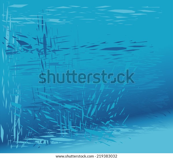 Broken Glass Blue Background Stock Vector (Royalty Free) 219383032 ...