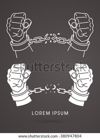Broken Handcuffs Freedom Graphic Vector Stock Vector (Royalty Free ...