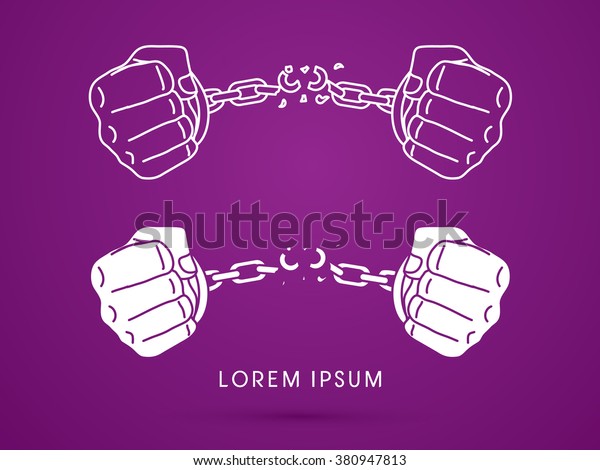 Broken Handcuffs Freedom Graphic Vector Stock Vector (Royalty Free ...