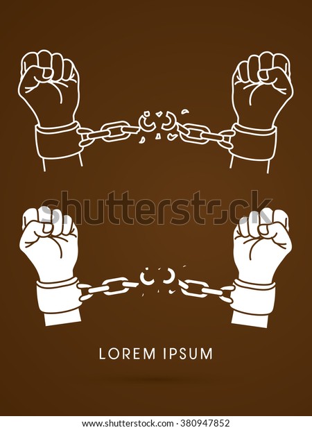 Broken Handcuffs Freedom Graphic Vector Stock Vector (Royalty Free ...
