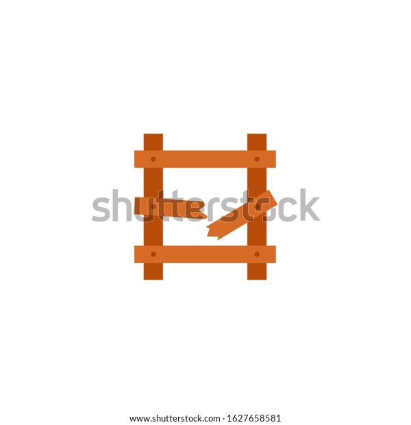 Broken Ladder Icon Clipart Image Isolated Stock Vector (Royalty Free ...