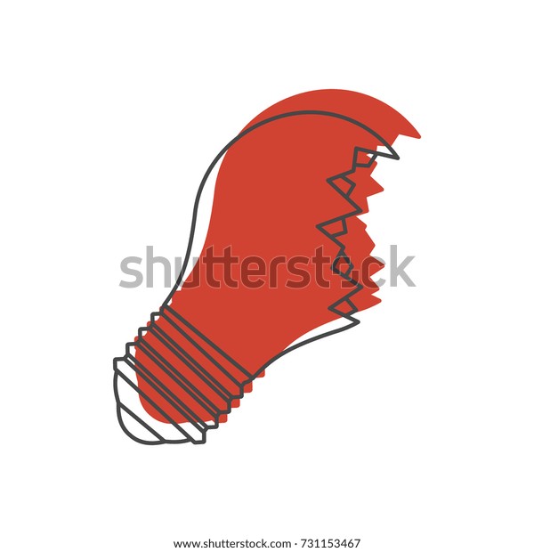 Broken Lamp Icon Doodle Illustration Broken Stock Vector (Royalty Free ...