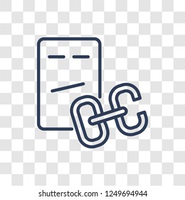 Broken Link Icon Trendy Linear Broken Stock Vector (Royalty Free ...
