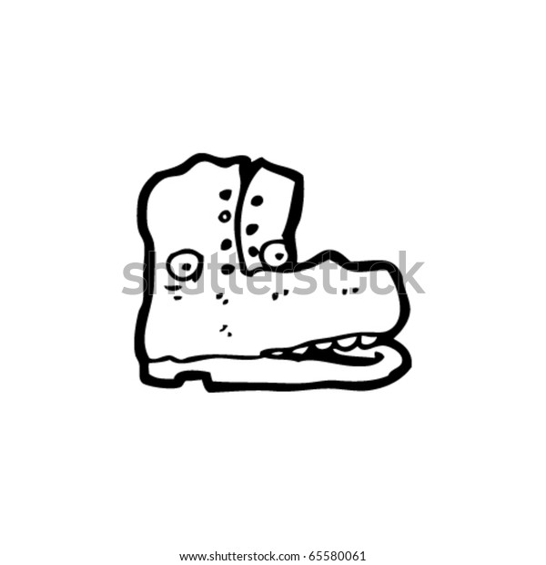 Broken Old Tramp Boot Cartoon Stock Vector (Royalty Free) 65580061 ...