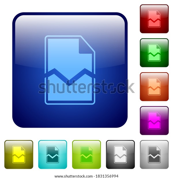 Broken Page Icons Rounded Square Color Stock Vector (Royalty Free ...