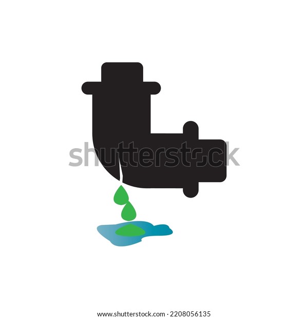 Broken Pipe Icon Vector Illustration Symbol Stock Vector (Royalty Free ...
