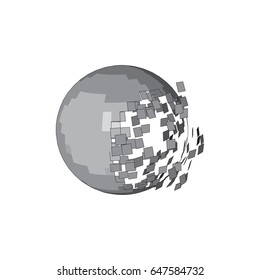 Broken Sphere Design Illustration Stock Vector (Royalty Free) 647584732 | Shutterstock