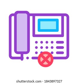 Broken Telephone Icon Vector Outline Broken Stock Vector (Royalty Free ...