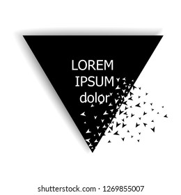 Broken Triangleabstract Vectorbanner Broken Shapestrendy Banner Stock ...