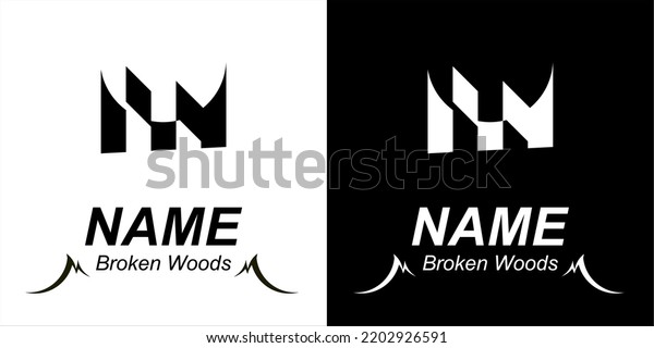 Broken Wood Incision On Stock Vector (Royalty Free) 2202926591 ...