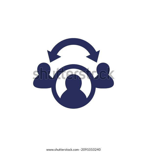 Broker Middleman Icon On White Stock Vector (Royalty Free) 2091010240 ...