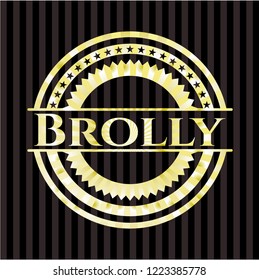 Brolly Golden Emblem Stock Vector (Royalty Free) 1223385778 | Shutterstock